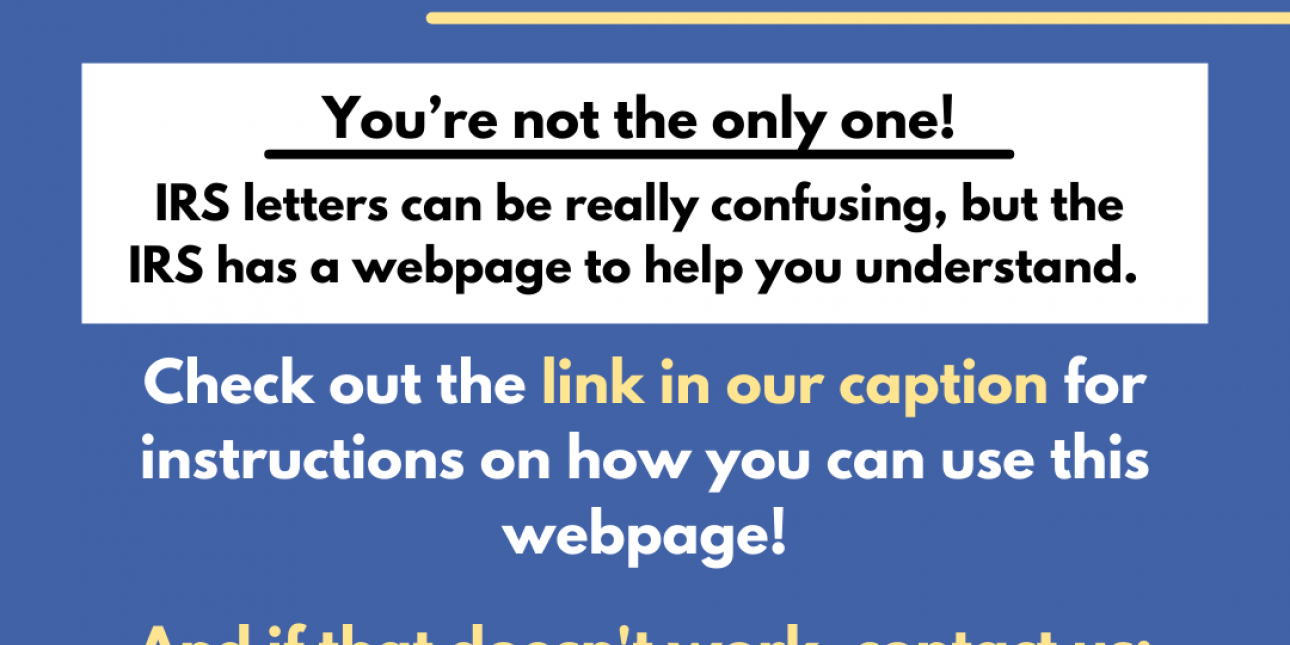 How to Understand a Letter from the IRS | Philadelphia Legal Assistance