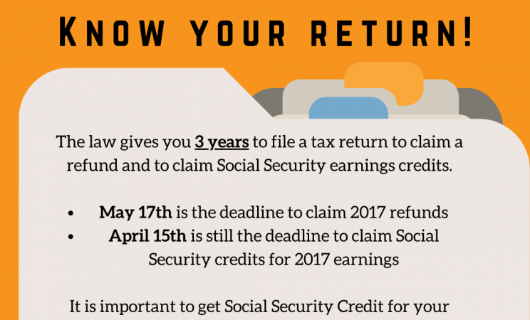 3/15 deadline to claim 2017 refund, 4/15 for 2017 Social Security ...
